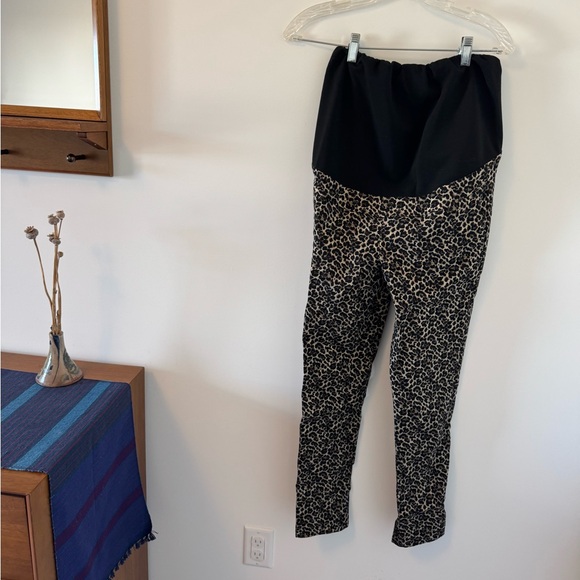 Sezane | Pants & Jumpsuits | Sezane Leopard Print Maternity Pants ...